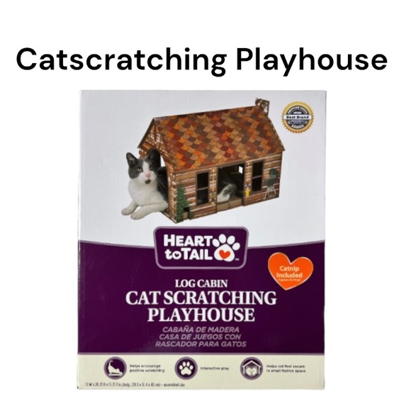 Heart To Tail | Cat | Nib Heart To Tail Cat Scratching Playhouse W ...